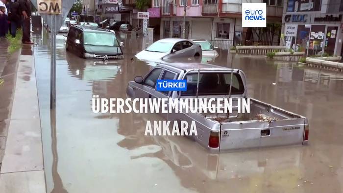 Land unter in Ankara und Unwetterwarnung für - News Deutschland VIDEO
